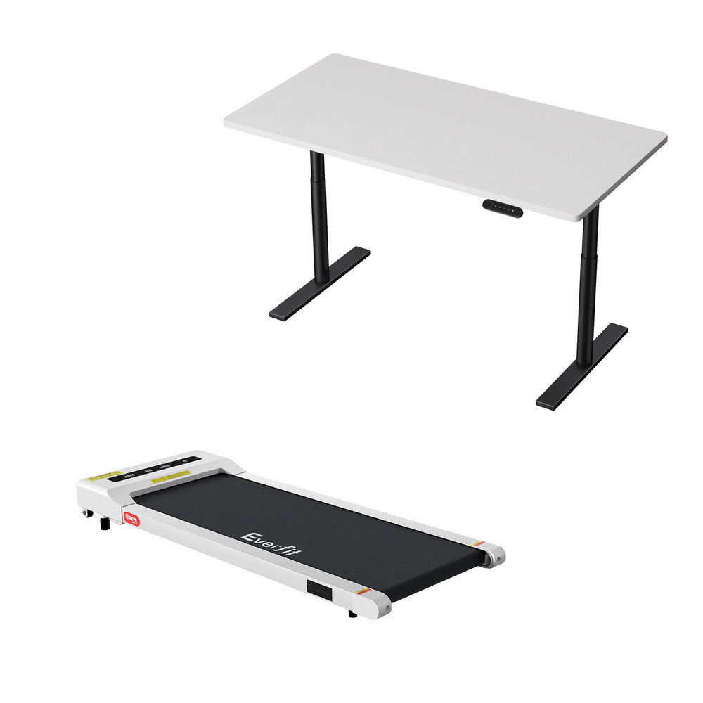 140cm Automatic Standing Desk with 360mm Electric Walking Pad Treadmil