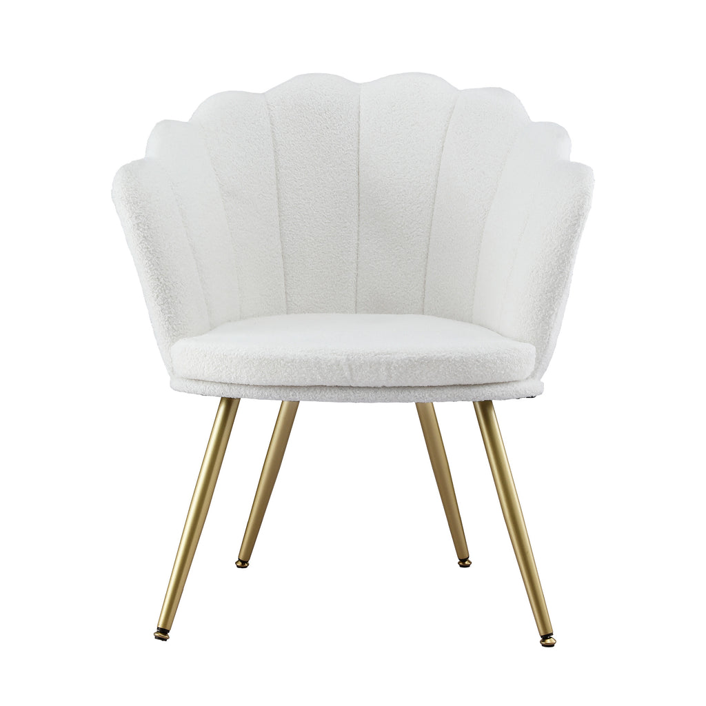 Armchair Teddy Fleece White Callista